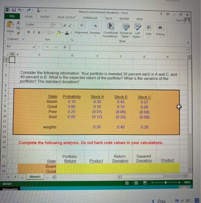 Solved XB55 - 5 x FILE HOME INSERT Sign in X Calibri - 11 | Chegg.com