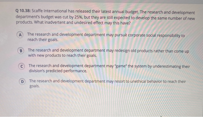 Solved Q 10.38: Scaffe International has released their | Chegg.com