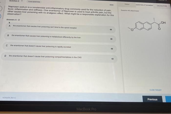 Solved Naproxen sodium is a nonsteroidal anti-inflammatory | Chegg.com