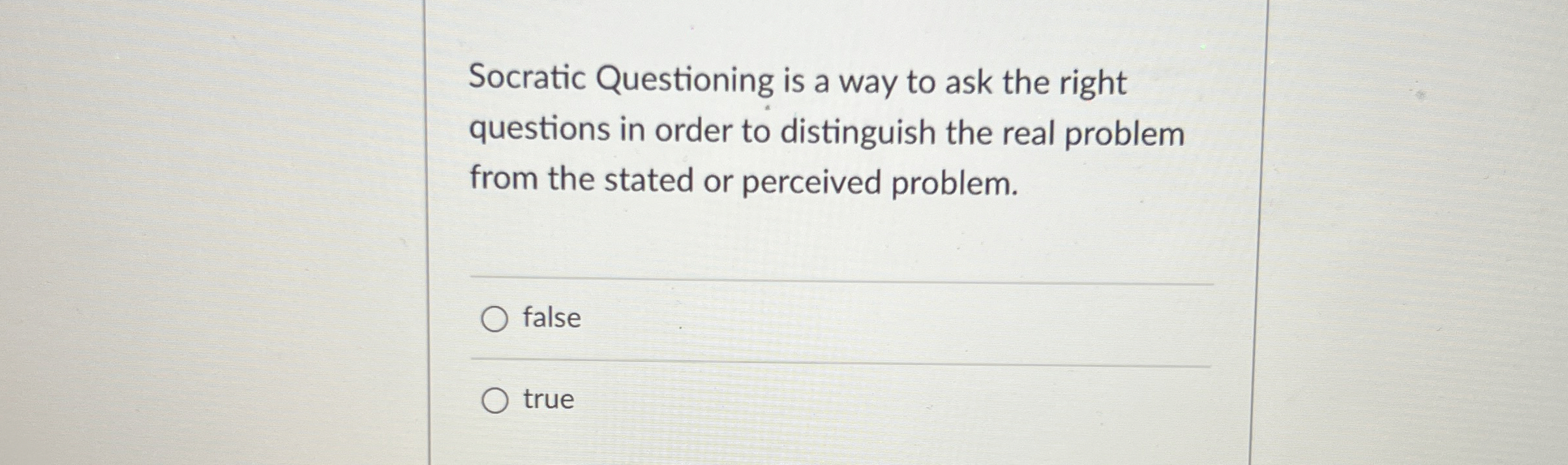 Solved Socratic Questioning is a way to ask the right | Chegg.com