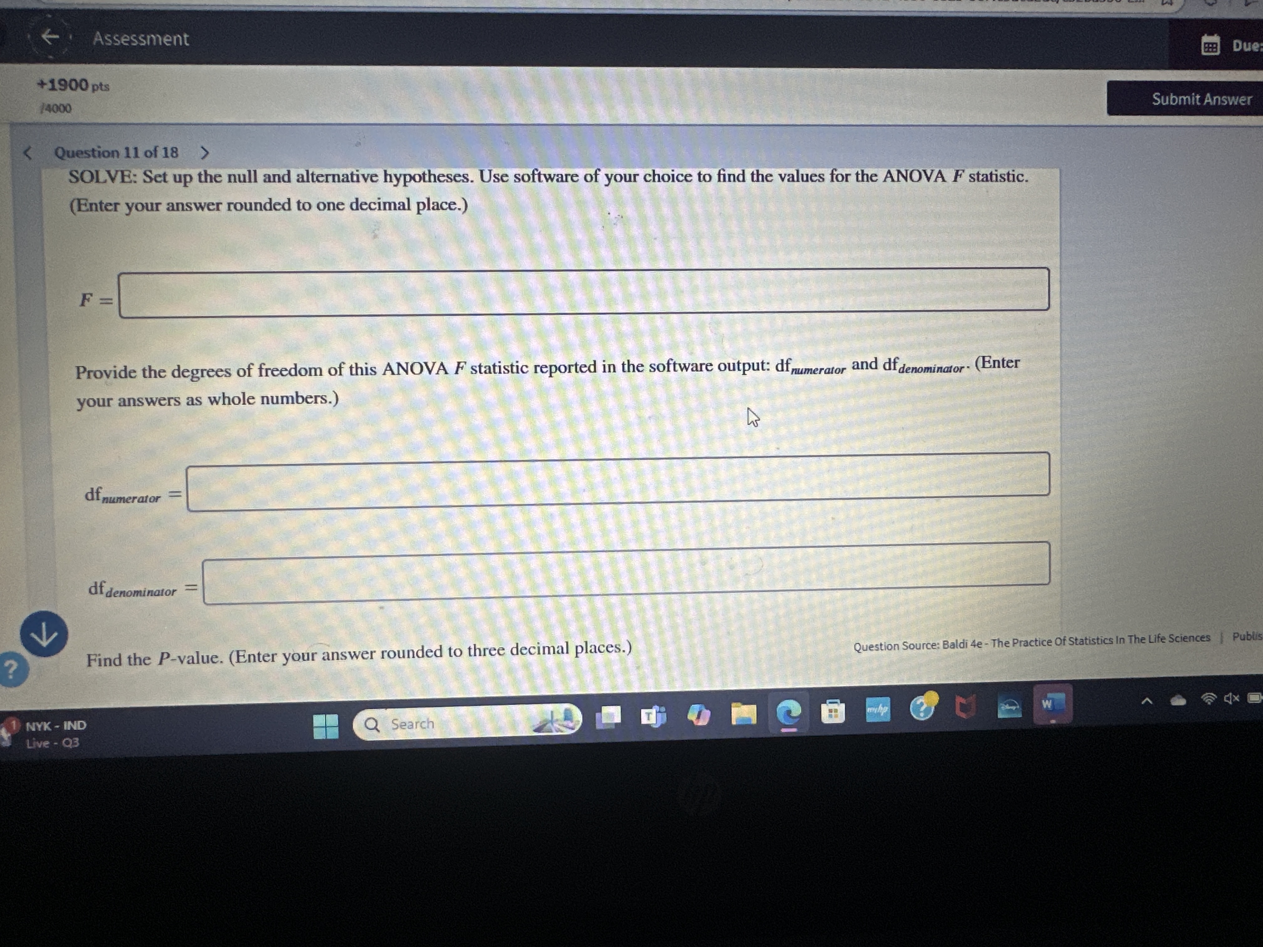 Solved Question 11 of 18SOLVE: Set up ﻿the null and | Chegg.com