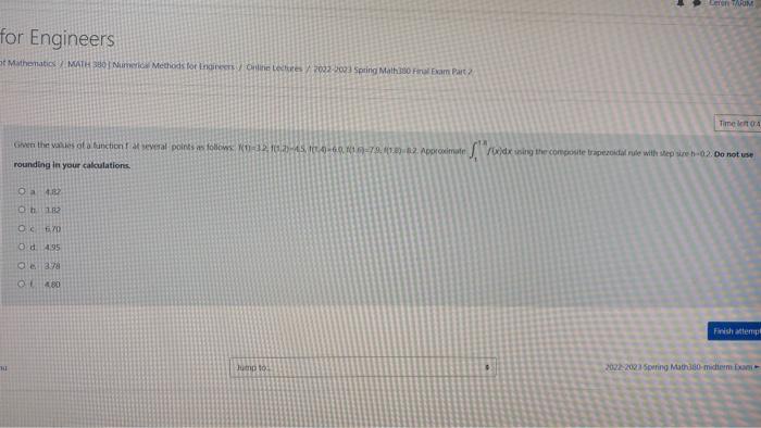 Solved rounding in your calculations. 6) 1 ise d 495 e 3.79 | Chegg.com