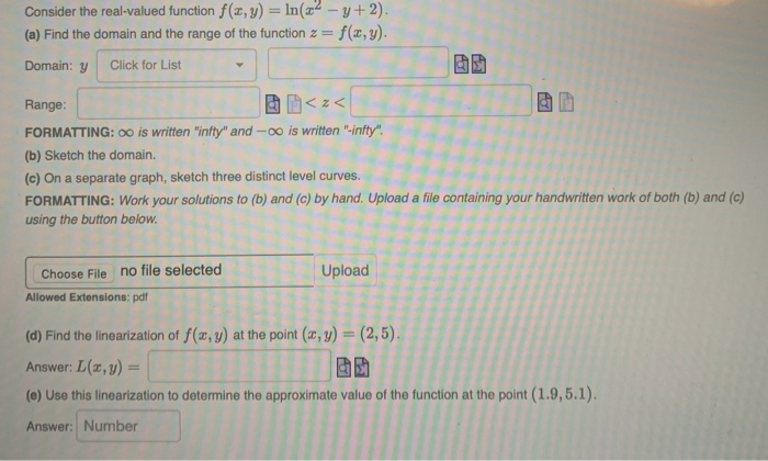 Solved Consider the real-valued function f(x,y) = | Chegg.com