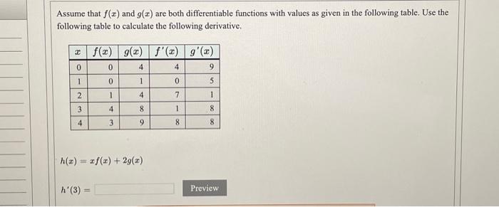 Solved Assume That F X And G X Are Both Differentiable