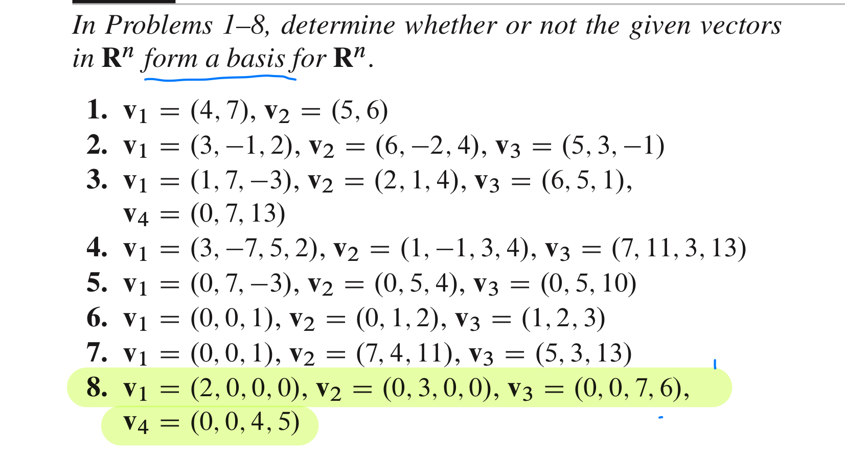 Solved In Problems 1-8, ﻿determine whether or not the given | Chegg.com