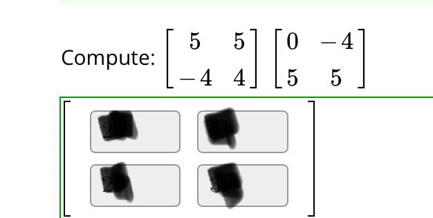 Solved Compute: [5−454][05−45] | Chegg.com