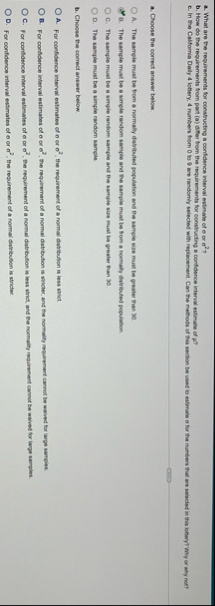 Solved a. ﻿What are the requirements for constructing a | Chegg.com