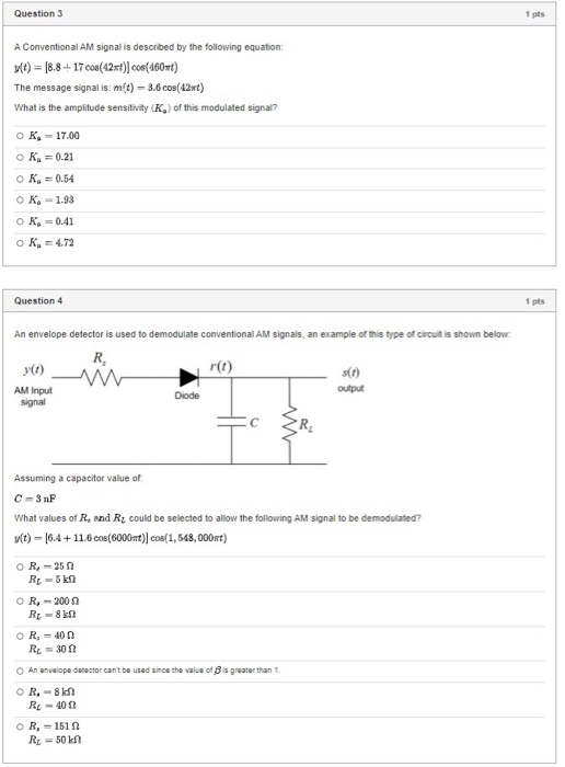 Solved Question 1 1 Pts A Baseband Message M T With A