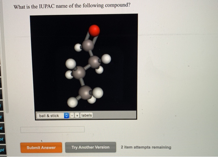 What is the IUPAC name of the following compound? | Chegg.com