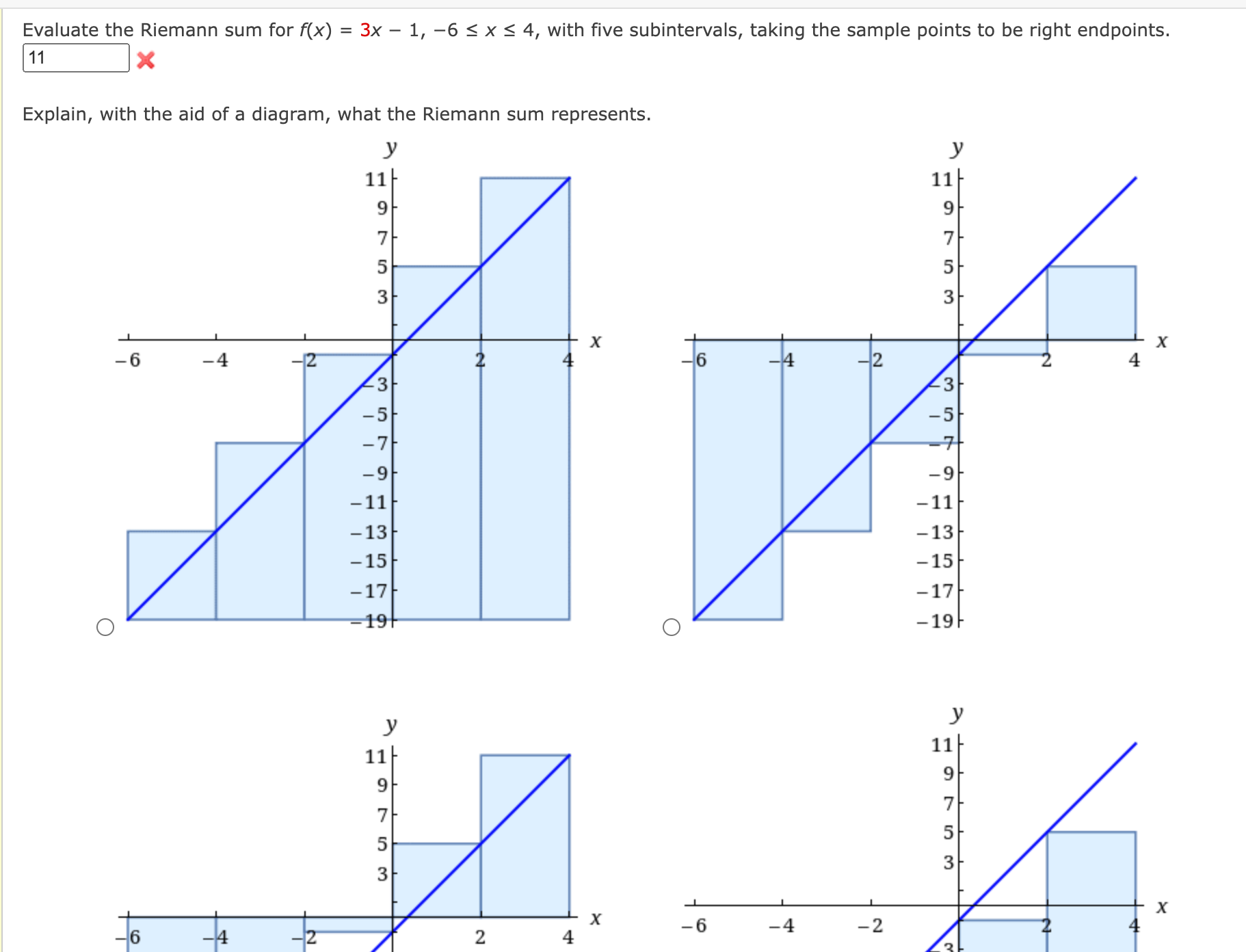 Solved f(x)=2cos(x),0≤x≤3π4evaluate the Riemann sum with | Chegg.com