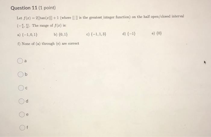 Solved Question 7 (1 point) Using a left end point and a | Chegg.com