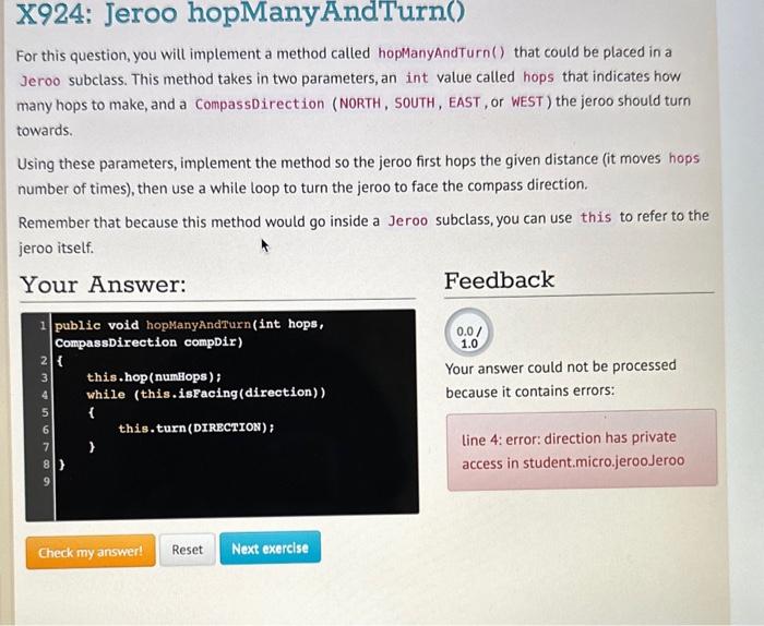 Solved For this question, you will implement a method called | Chegg.com