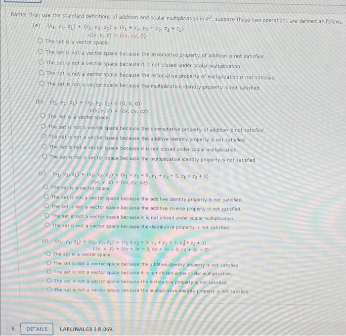 Solved ther than use the standard definitions of addition | Chegg.com