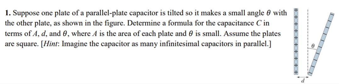Solved Suppose one plate of a parallel-plate capacitor is | Chegg.com