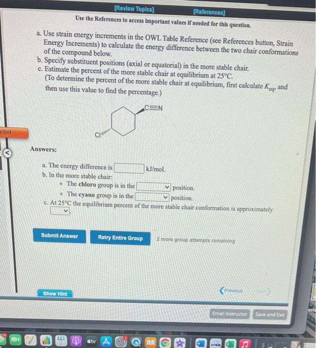 Solved [Review Toples) [References) Use the References to | Chegg.com