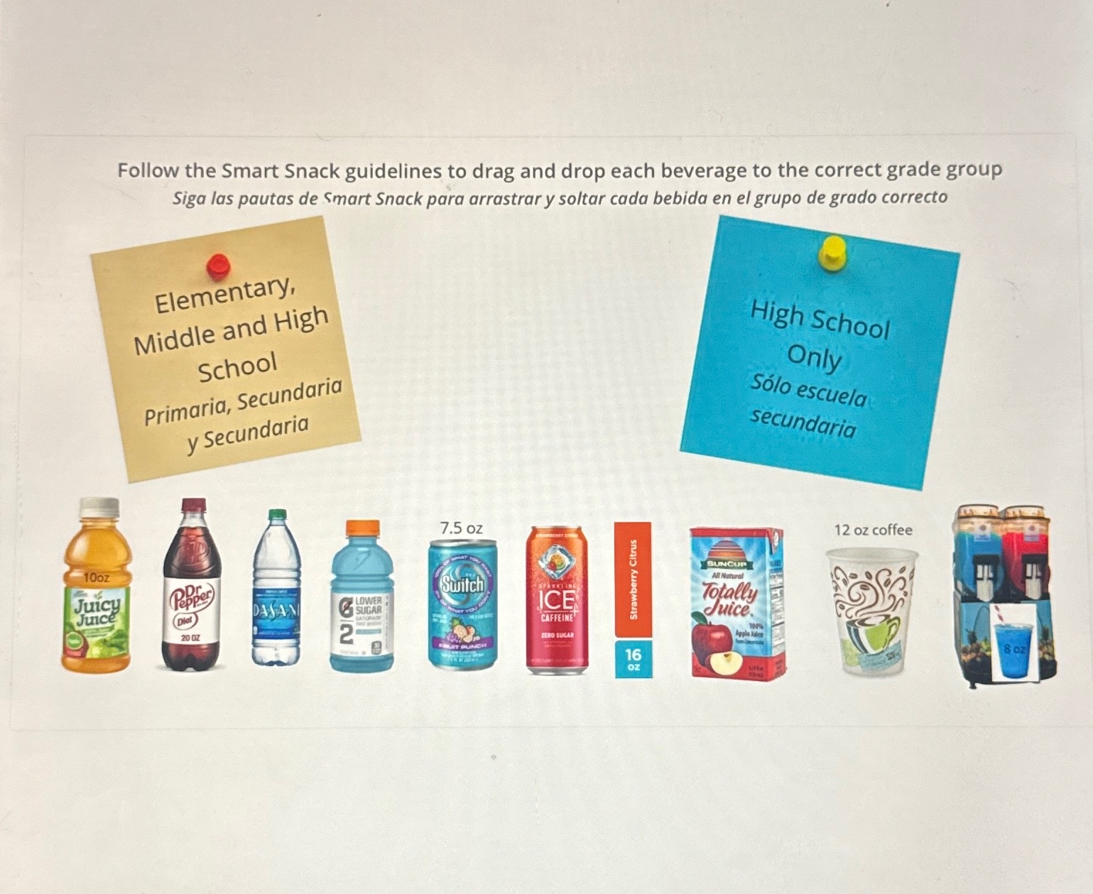 Solved Follow the Smart Snack guidelines to drag and drop | Chegg.com