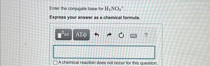 Solved Enter the conjugate base for HSeO3−. Express your | Chegg.com