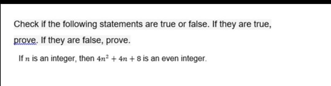 Solved Check if the following statements are true or false. | Chegg.com