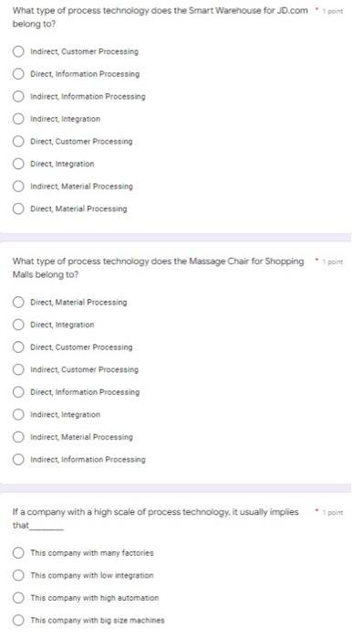 Solved 1 point What type of process technology does the Grab | Chegg.com