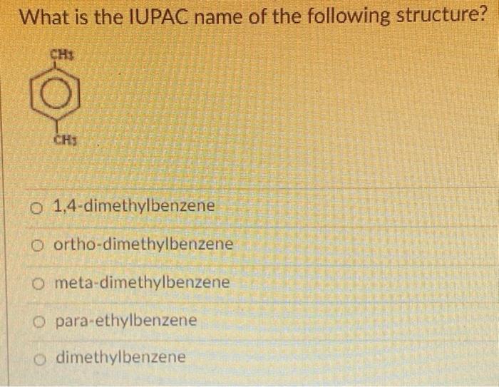 Solved What is the IUPAC name of the following structure? | Chegg.com