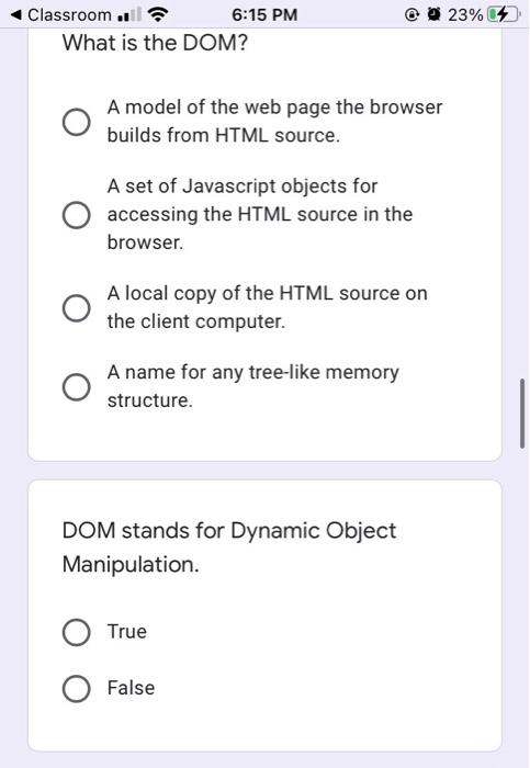 Solved Given the following HTML one