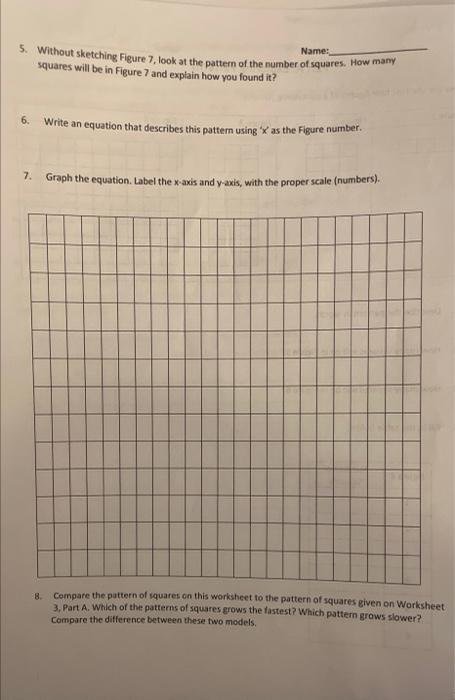 Solved Part A: Exploring Patterns Below are the first four | Chegg.com