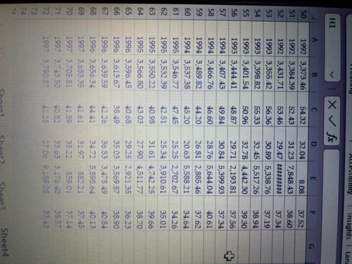 Solved \begin{tabular}{|l|l|l|l|l|l|l|l|} \hline & A & B & C | Chegg.com