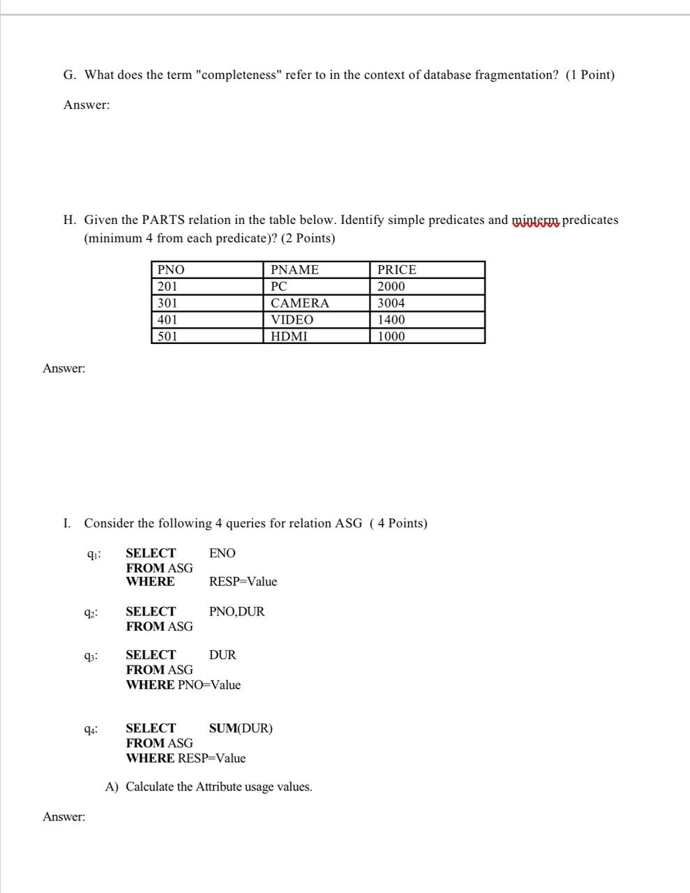 Solved G. ﻿What does the term "completeness" refer to in the | Chegg.com