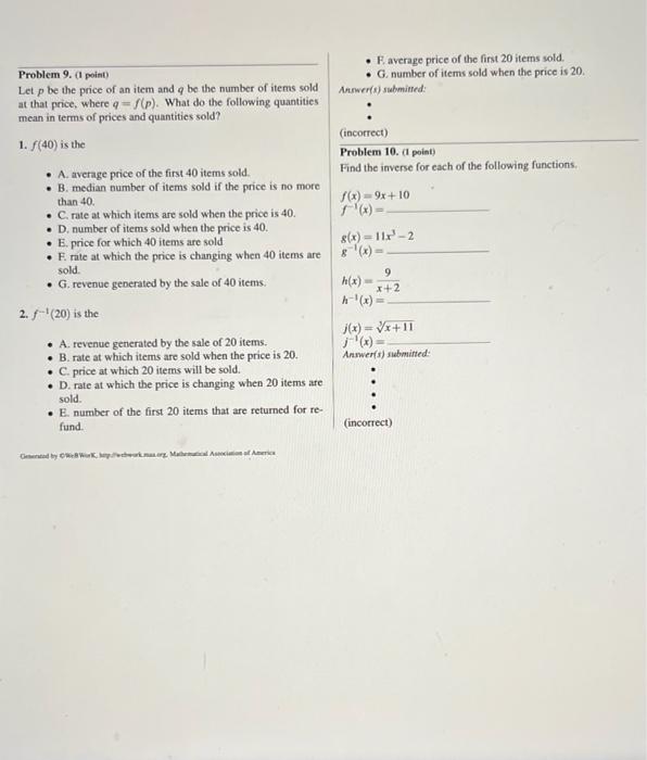 Solved Problem 6, (1 point) Problem 8. ( 1 pelint Let | Chegg.com Solved Problem 6, (1 point) Problem 8. ( 1 pelint Let | Chegg.com