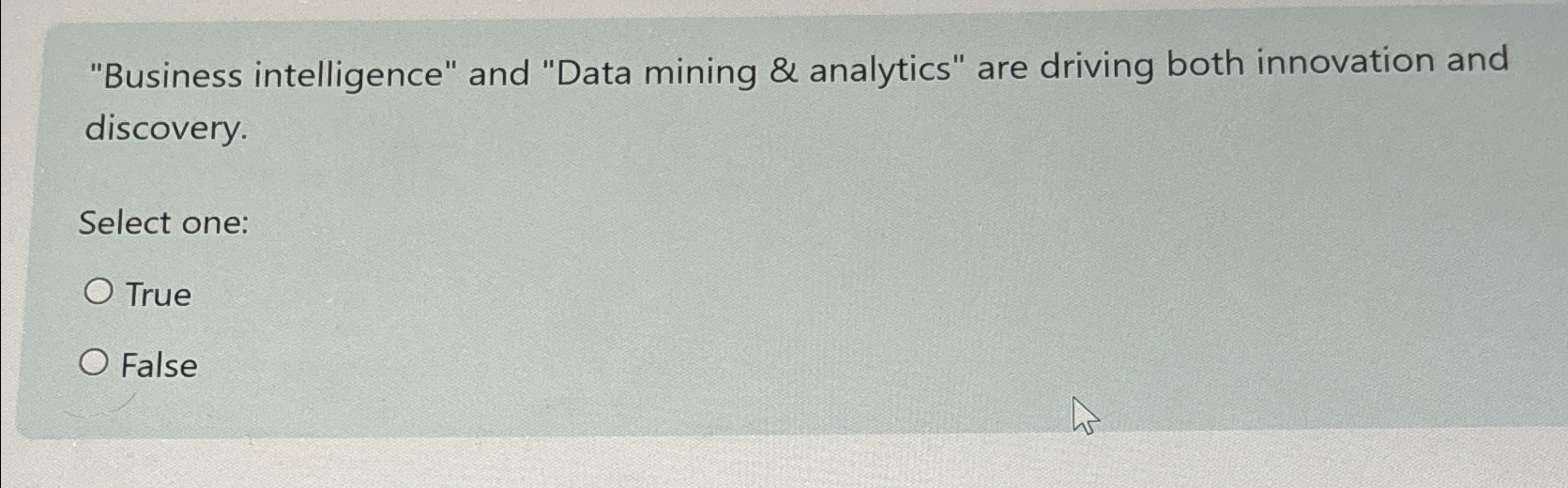 Solved "Business intelligence" and "Data mining & analytics" | Chegg.com