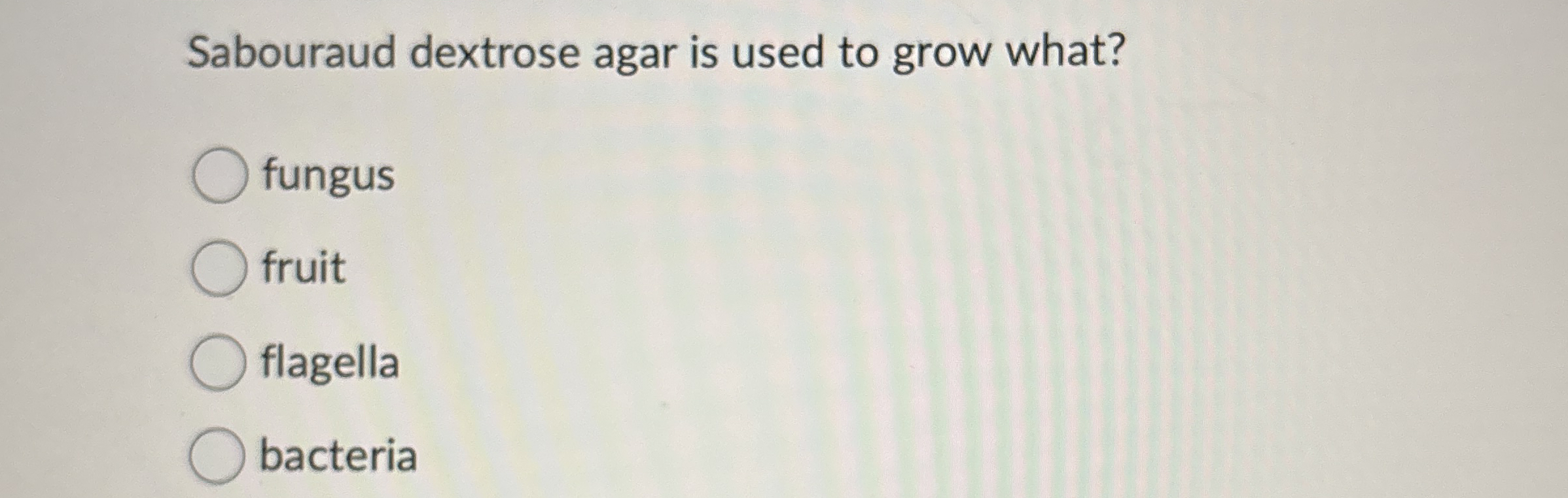 Sabouraud dextrose agar is used to grow | Chegg.com