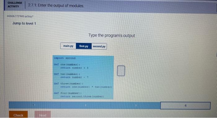 Solved Wh2626. 1727602 qutany7 Jump to level 1 Type the | Chegg.com