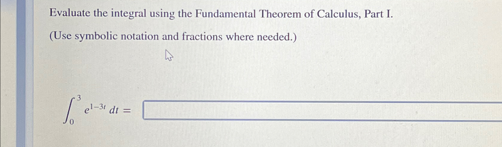 Solved Evaluate the integral using the Fundamental Theorem | Chegg.com