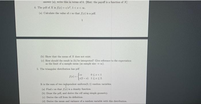 Solved (b) Calculate the mean and variance of the Bernoulli | Chegg.com