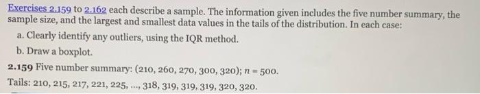 Solved In Exercises 2.153 and 2.154, match the five number | Chegg.com