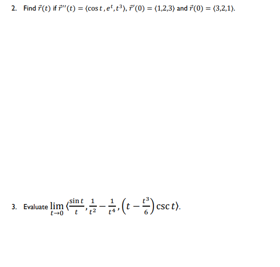 Solved Find vec(r)(t) ﻿if | Chegg.com