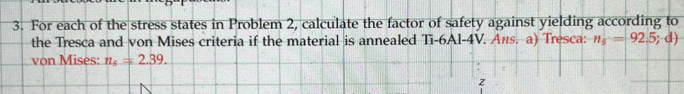Solved For each of the stress states in Problem 2, | Chegg.com