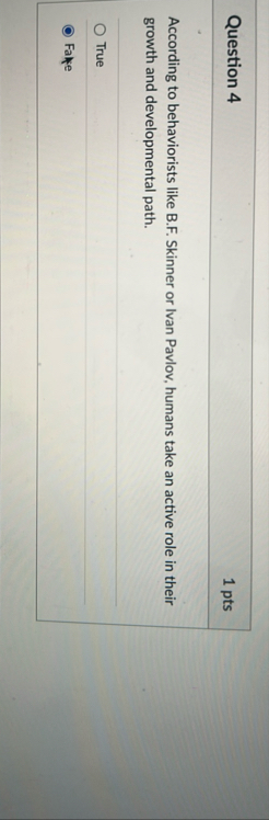 Solved Question 41 ﻿ptsAccording to behaviorists like B.F. | Chegg.com