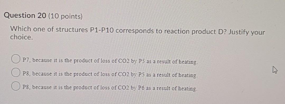 Solved Which one of the structures P1-P10 corresponds to to | Chegg.com