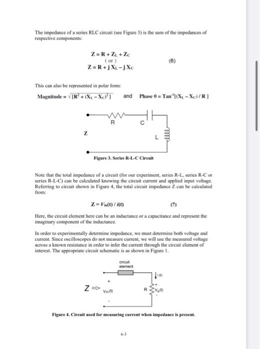Solved LAB 7: Open-Ended Lab Experiment Impedance | Chegg.com