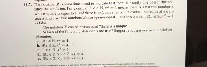 Solved 11.7. The notation 3! is sometimes used to indicate | Chegg.com