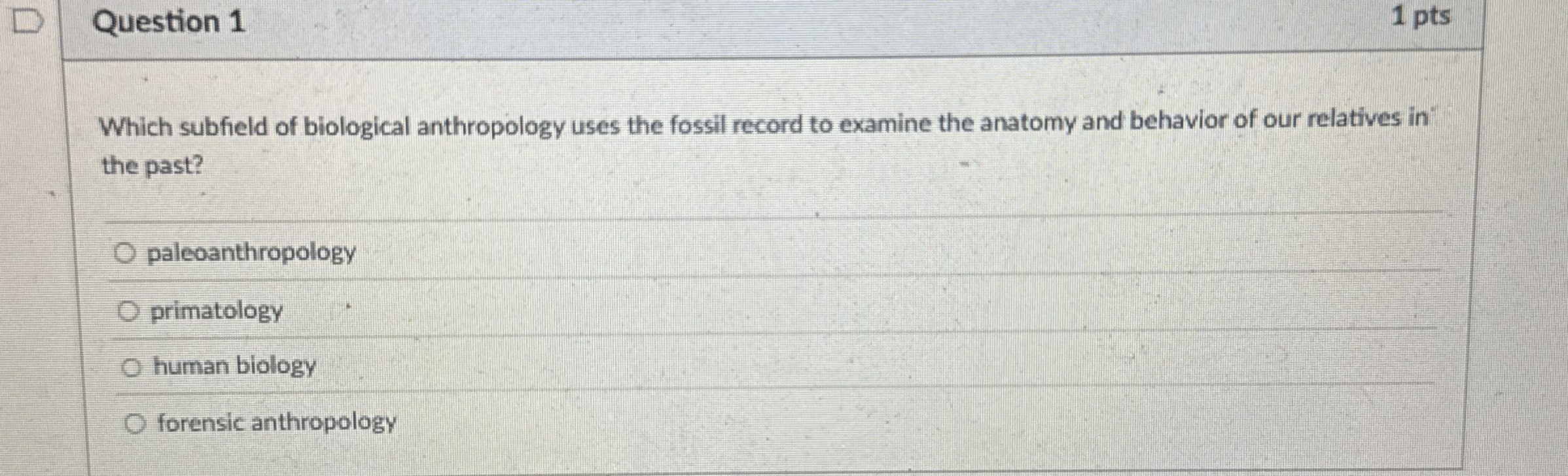 Solved Question 11 ﻿ptsWhich subfield of biological | Chegg.com