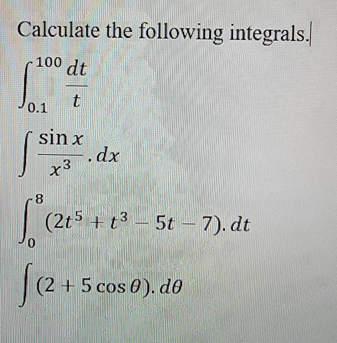 Solved Calculate the following | Chegg.com