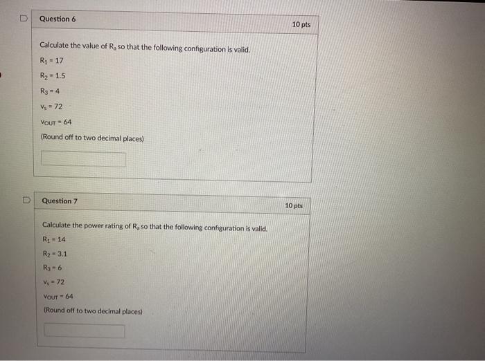 Solved For the circuit shown with values; v5=10R1=2R2=7R3=9 | Chegg.com