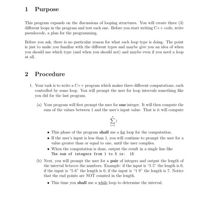 Solved This program expands on the discussions of looping | Chegg.com