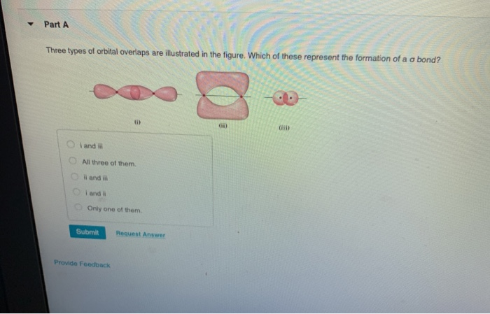 Solved Part A Three types of orbital overlaps are | Chegg.com