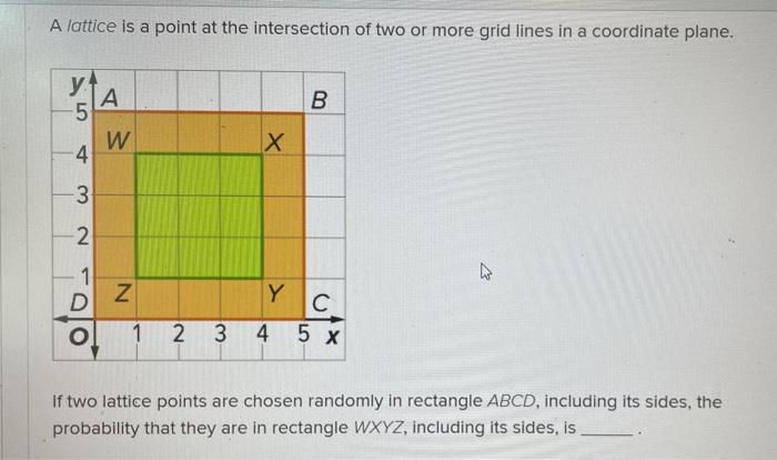 Solved A lattice is a point at the intersection of two or | Chegg.com