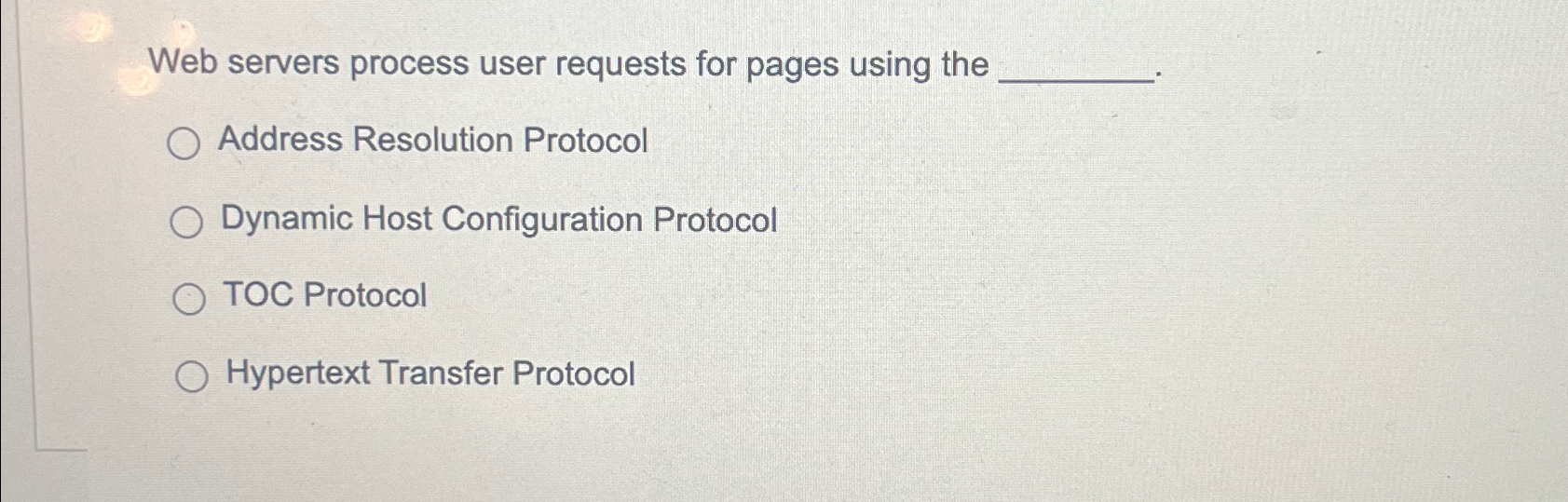 Solved Web servers process user requests for pages using | Chegg.com