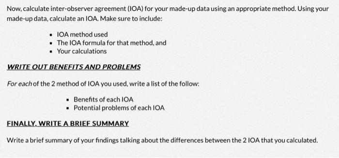 Solved INTERVAL RECORDING IOA For partial interval | Chegg.com