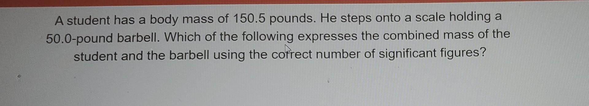 Solved Express the combined mass of the student and the | Chegg.com